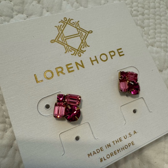 Loren Hope | Jewelry | Loren Hope Christy Studs In Pink | Poshmark
